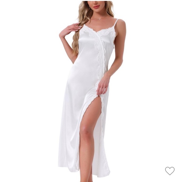 Target | Intimates & Sleepwear | Nwt Target White Lace Trim Nightgown ...